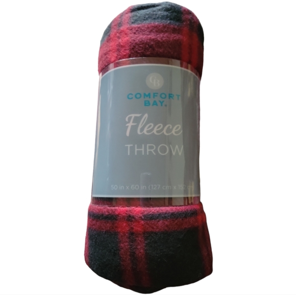 Comfort Bay | Bedding | Nwt Comfort Bay Red Black Plaid Soft Plush ...